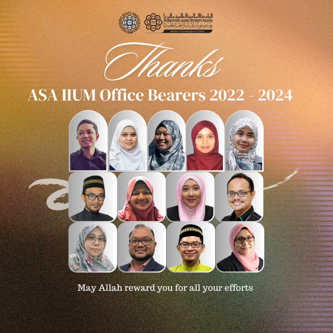 ASAIIUM OFFICE BEARERS – Academic Staff Association IIUM