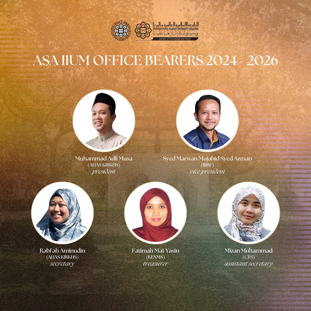 ASAIIUM OFFICE BEARERS – Academic Staff Association IIUM