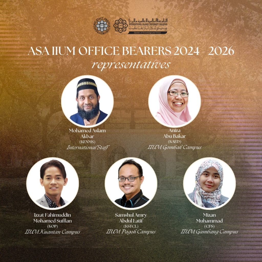 ASAIIUM OFFICE BEARERS – Academic Staff Association IIUM
