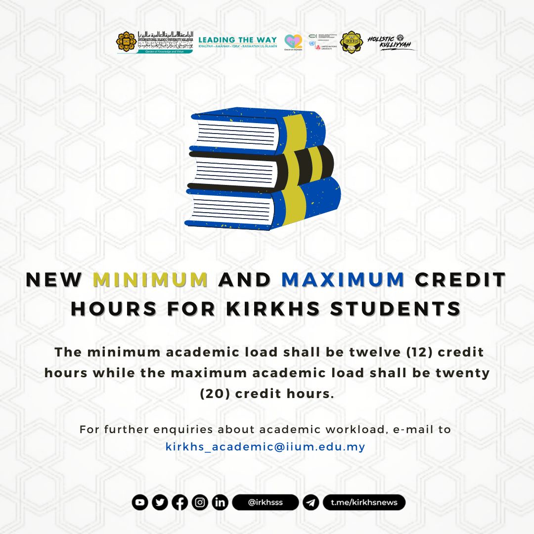 New Minimum and Maximum Academic Workload – IRKHS Students' Society